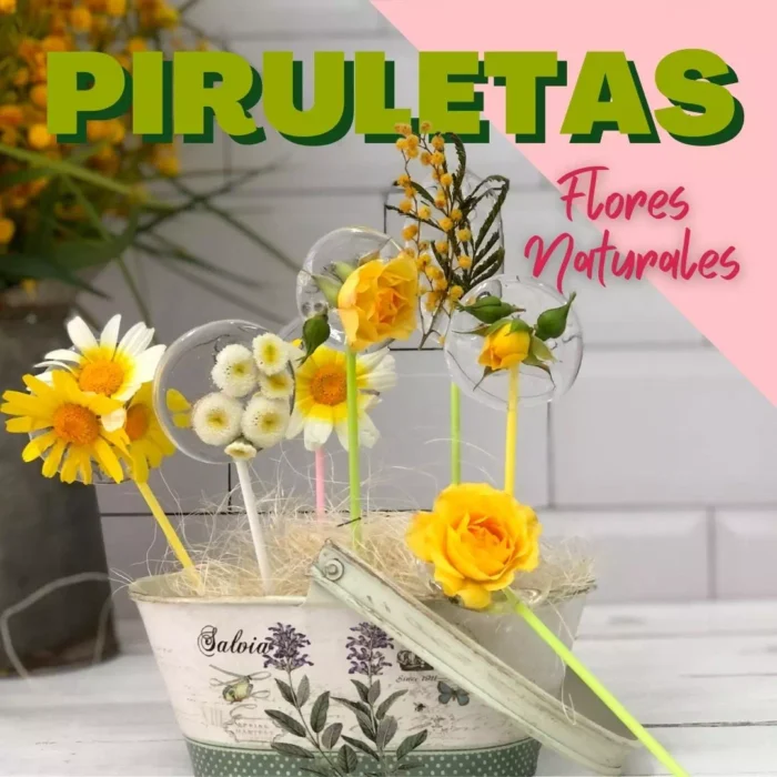 Curso de Piruletas de Isomalt con Flores Naturales - Isomalt By Mayte ...